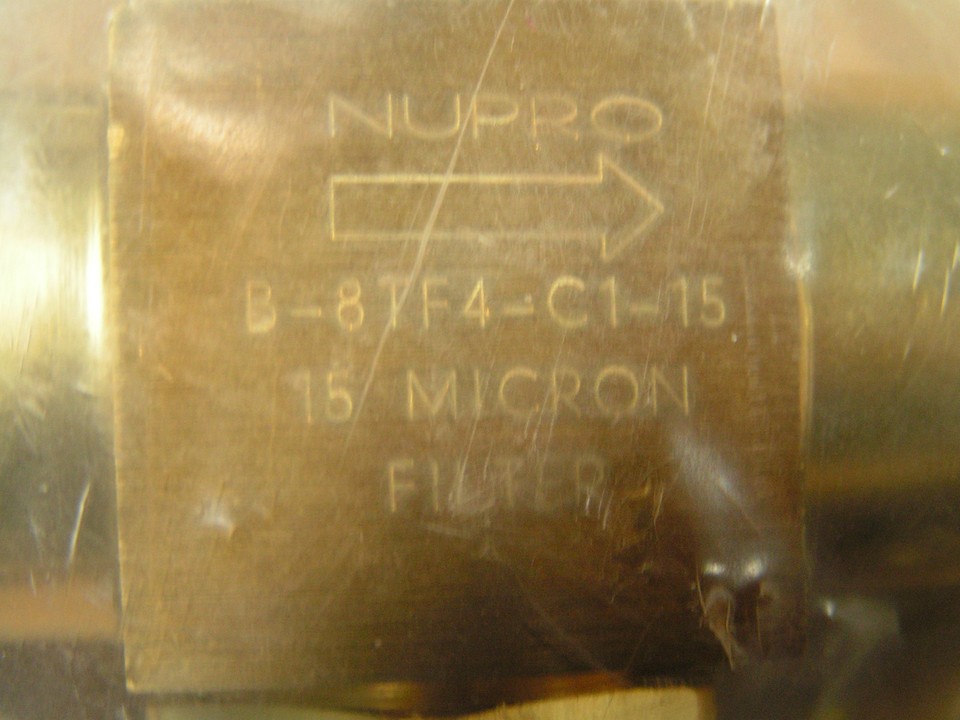 Nupro #B-8TF4-C1-15, Filter 15 Micron NEW!!! Free Shipping | eBay