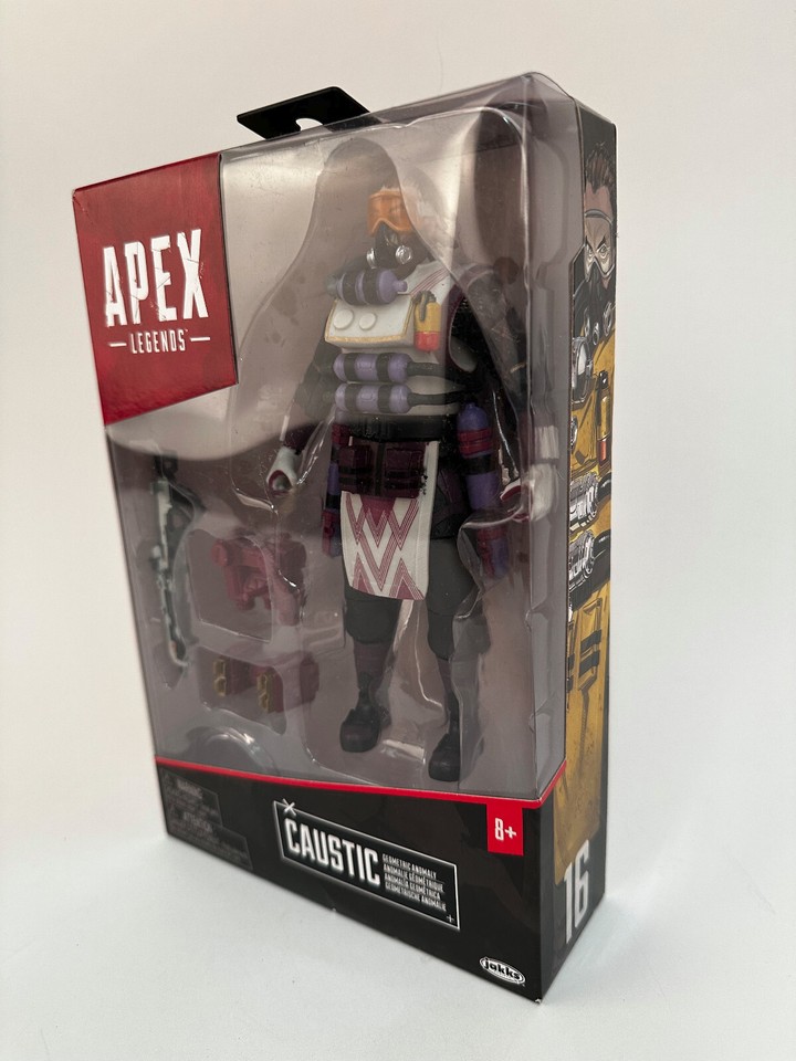 Apex Legends Caustic 6" Action Figure Rare: Geometric Anomaly Skin w/25 ...