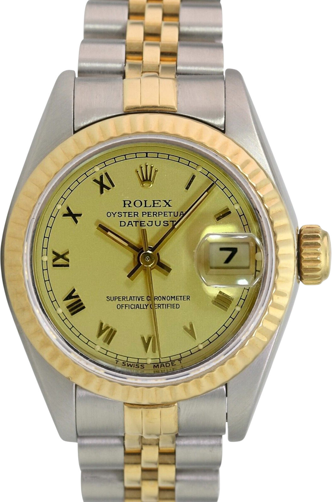 Rolex Datejust 69173 Gold and Silver Jubilee Bracelet with Gold Bezel ...