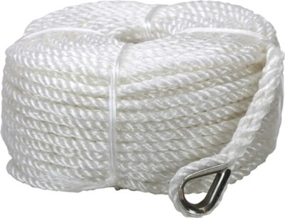 Pre-Made Anchor Lines - 8mm Rope x 30metre 3 Strand | eBay