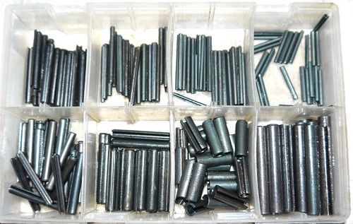 300 Pc Assorted Box of Spring Metric Roll Pins M2 M3 M4 M5 M6 M8 ...