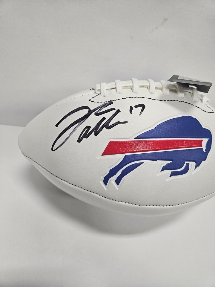 JOSH ALLEN AUTOGRAPHED Signed Full Size Bills Football with COA | eBay