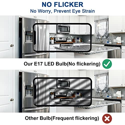 E17 Led Bulb Microwave Oven Light, Over Stove Appliance Daylight White ...