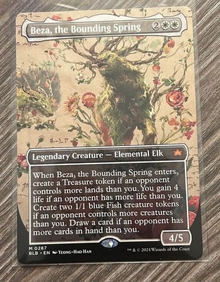 Beza, the Bounding Spring Borderless - BLB 0287 NM - MTG Magic (Regular ...