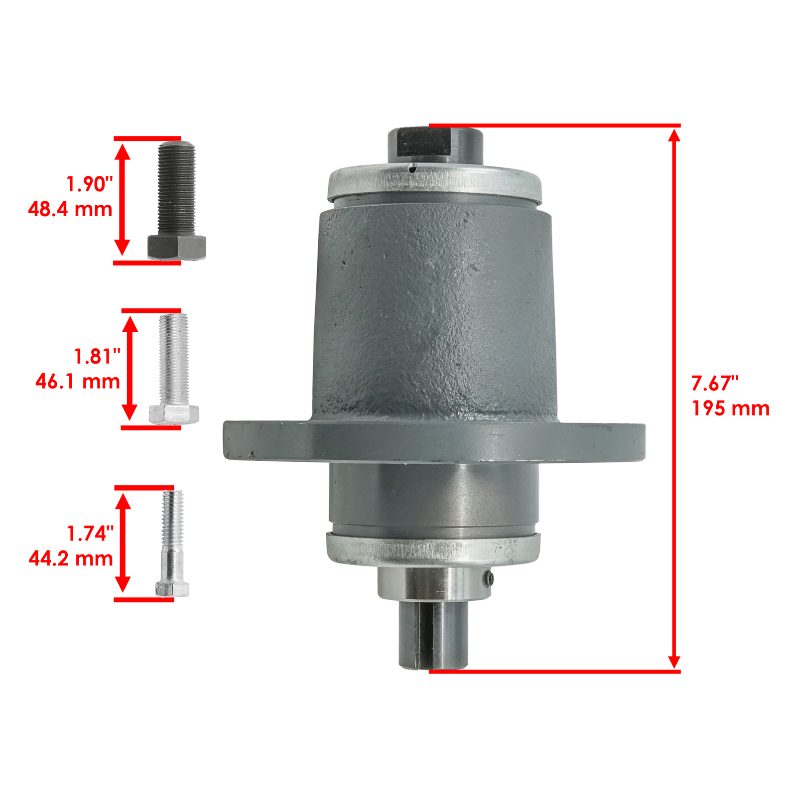 Deck Spindle for Bad Boy Renegade Diesel / Gas 61" 72" 2019-2023/ 037 ...