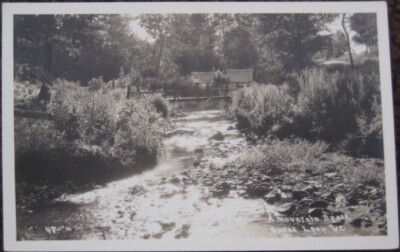 Bread Loaf, VT 1930 Realphoto Postcard: Mountain Brook - Vermont | eBay