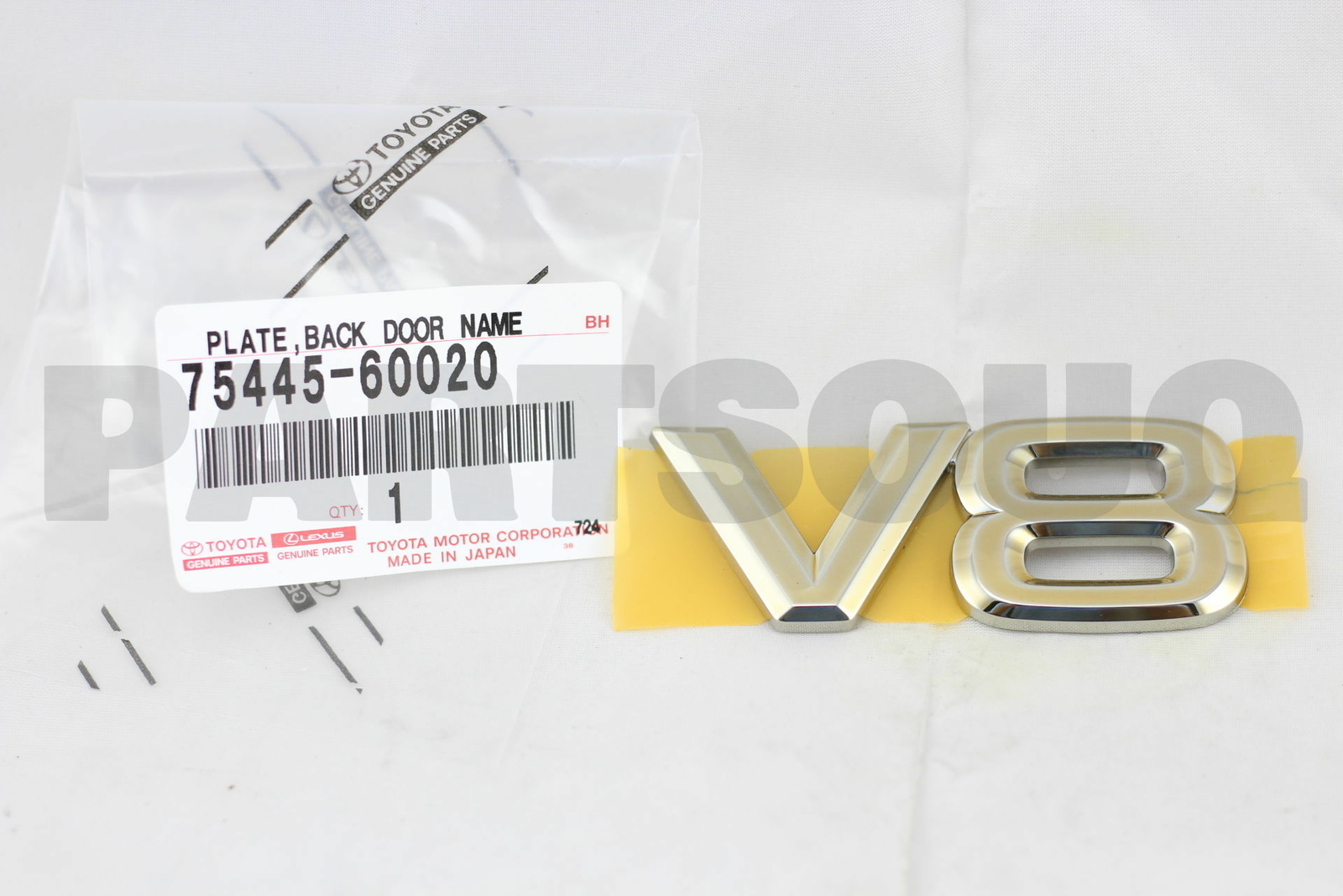 7544560020 Genuine Toyota PLATE, BACK DOOR NAME, NO.2 75445-60020 | eBay