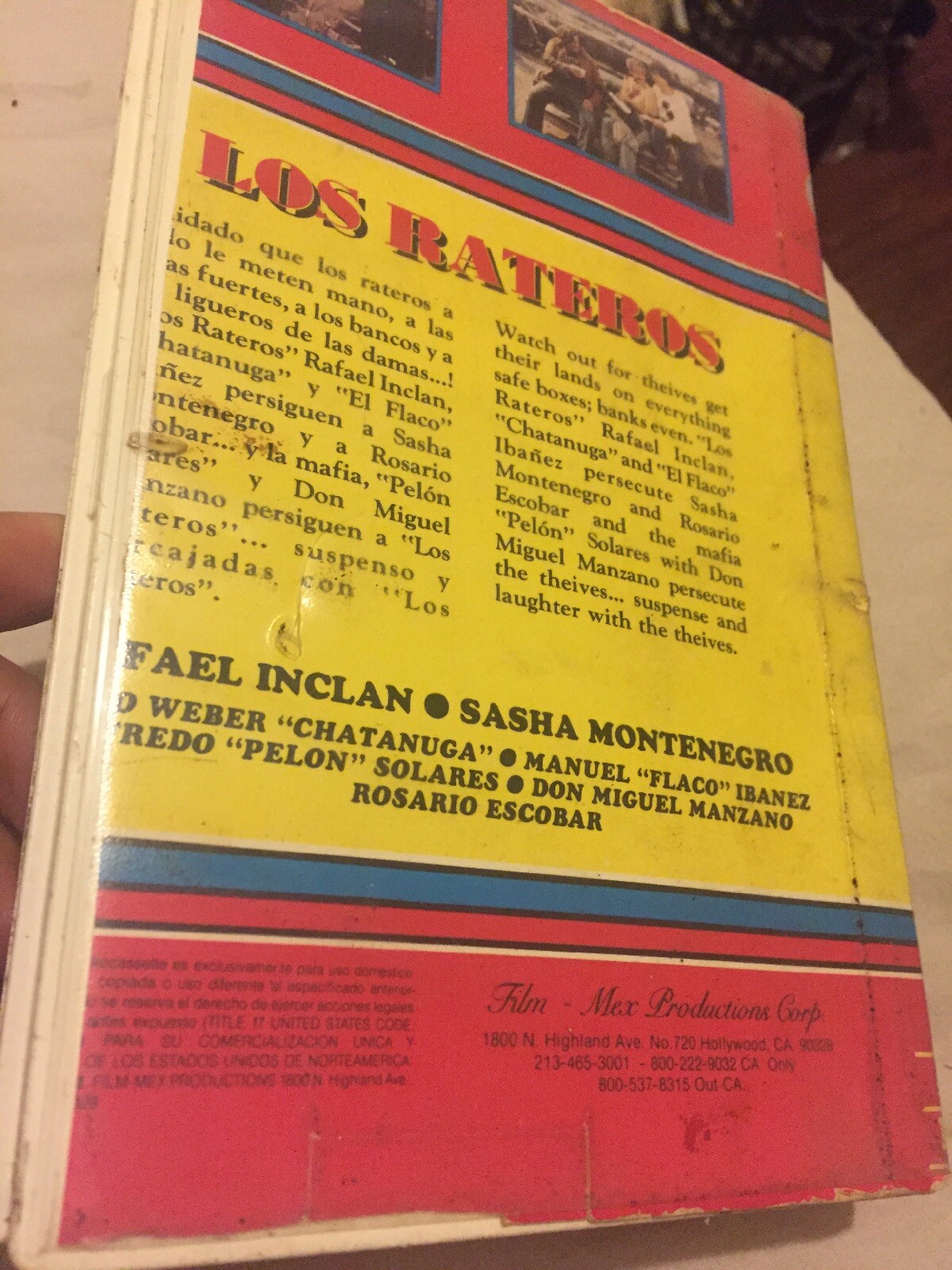 LOS RATEROS VHS RAFAEL INCLAN RARE MEX SPANISH COMEDY | eBay