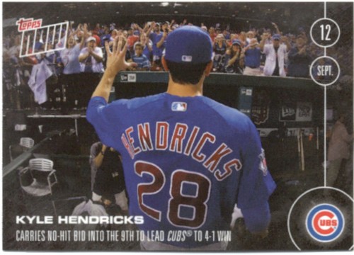 Kyle Hendricks Chicago Cubs Topps Now #447 September 12 2016 Baseball Card | eBay