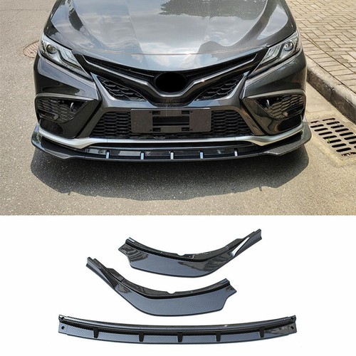 Carbon Fiber Front Bumper Lip Spoiler Splitter For Toyota Camry SE XSE ...