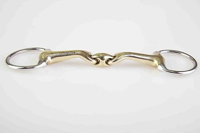 EGGBUTT GERMAN SILVER LOZENGE SNAFFLE VERBINDEND SHAPE ALL SIZE (HORSE ...