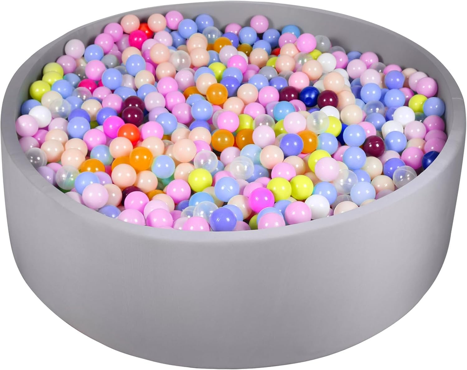 Ball Pit for Balls 47.2" X 13.7" round Foam Ball Pits for Kids Toddlers ...