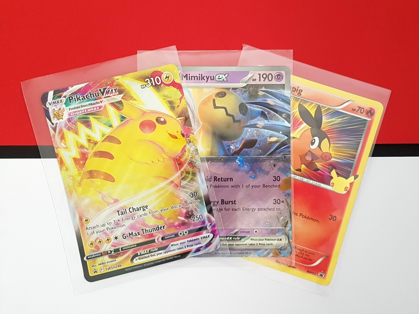 10 x Clear Jumbo Card Protector Sleeves to suit Oversized Pokemon ...