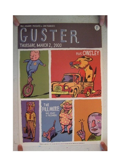 Guster Concert Poster The Fillmore March 2, 2000 Owsley | eBay
