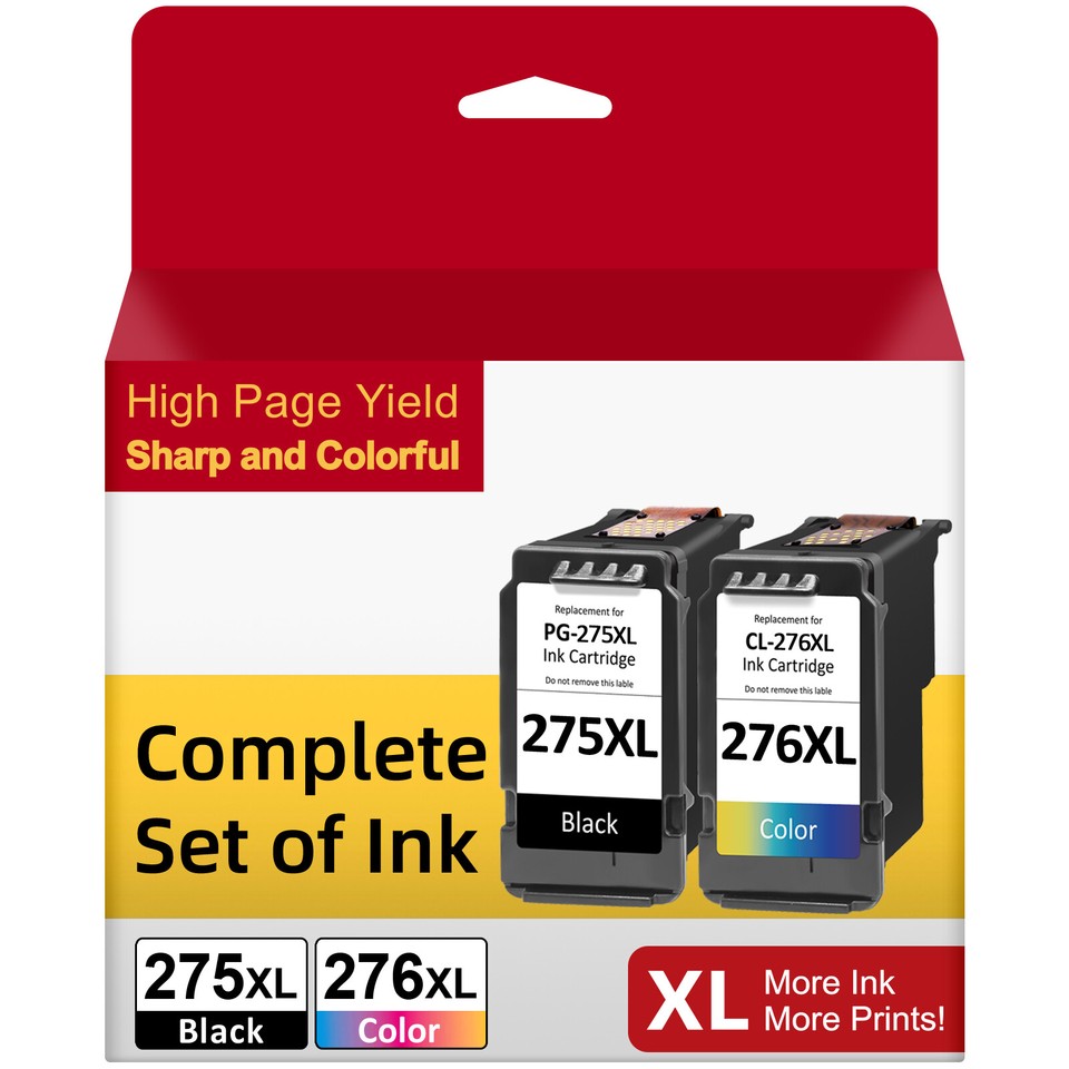 PG-275XL CL-276XL Black Color Ink Cartridge for Canon PIXMA TR4720 ...