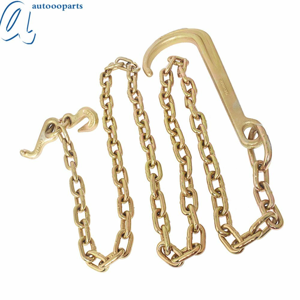 new GRADE 70 Chain Assembly 15" J Hook Grab and Mini J Hook Cluster 5/ ...