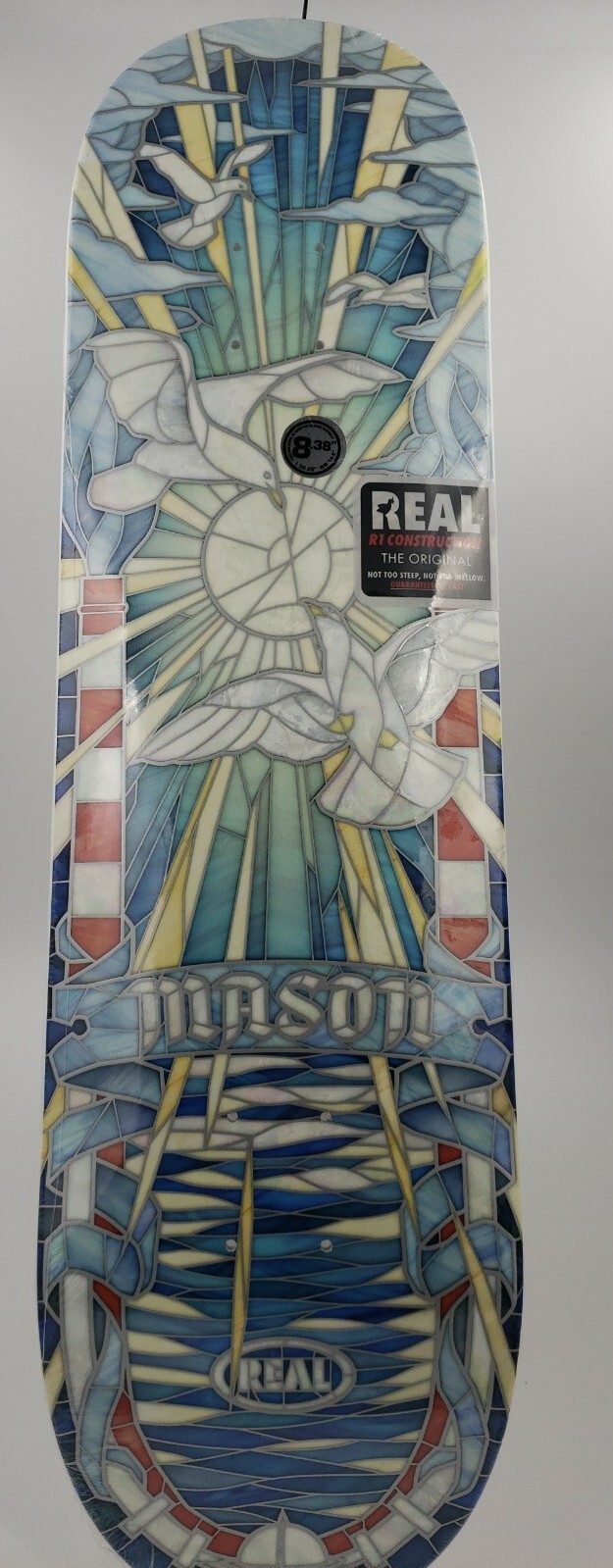 2021 Real Mason Silva Cathedral Doves Stained Glass Skateboard Deck 8. ...