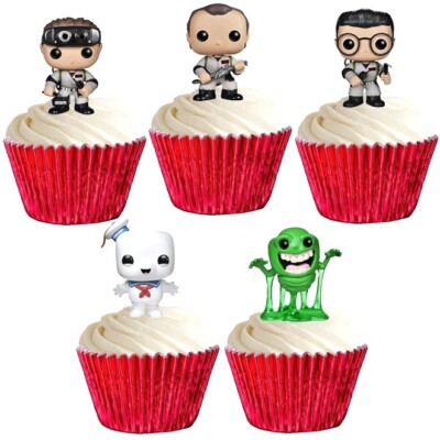 Ghostbusters Stand Up Cup Cake Toppers Edible Birthday Party ...