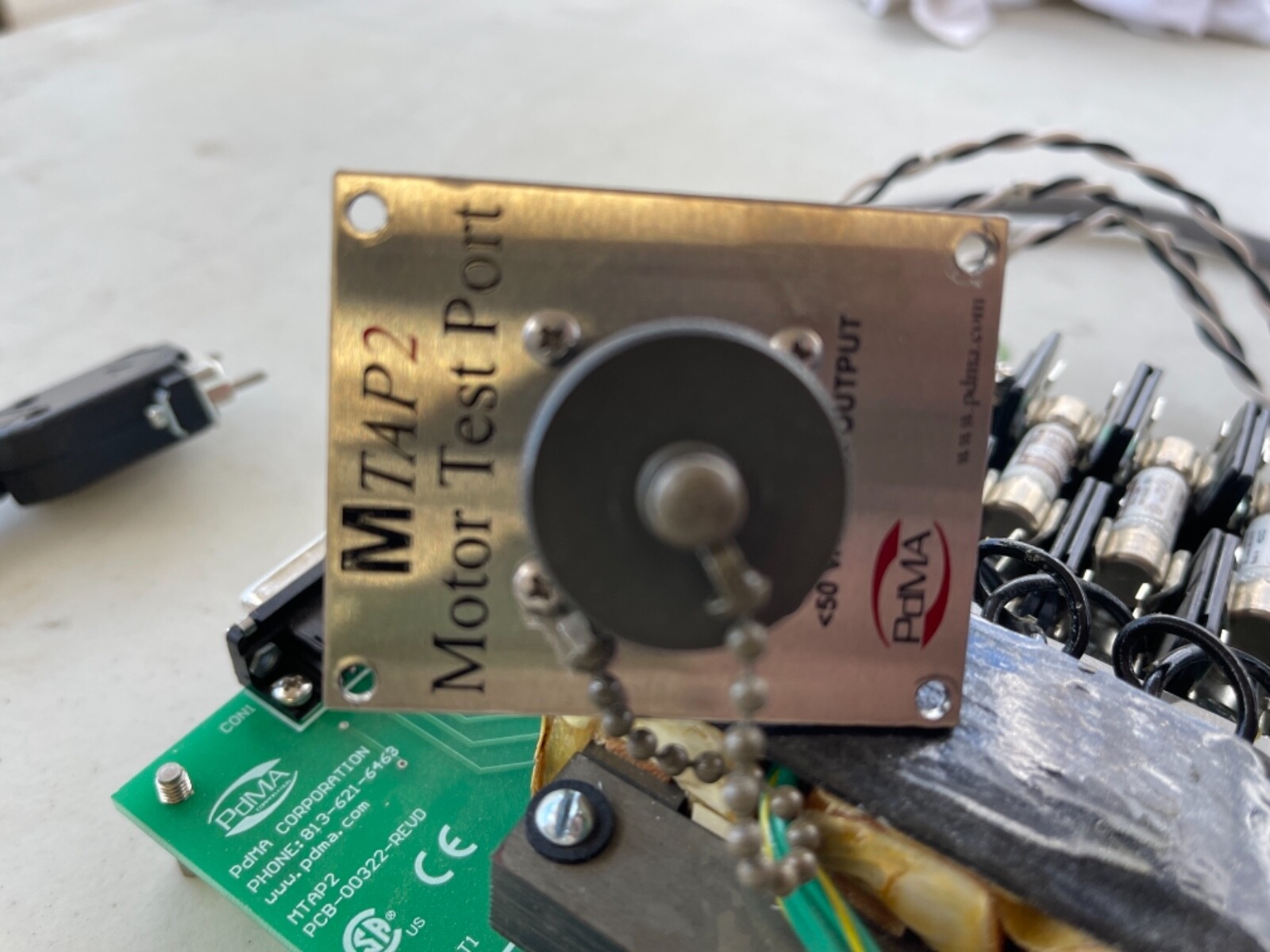 PDMA CORP MTAP2 PCB-00322-REVD MOTOR TEST ACCESS PORT with cable and ...