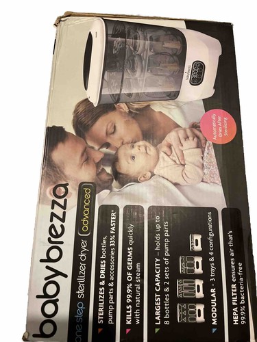 Baby Brezza BRZ0089 Bottle Cleaner w Dryer Electric Steam Machine for ...