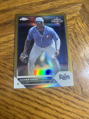 Xavier Isaac 36/50 2023 Topps Chrome Pro Debut Rays Baseball PDC-90 | eBay