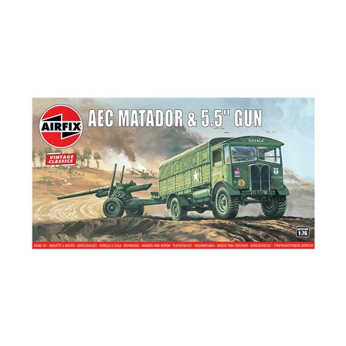 Airfix Vintage Classic Model 1/76 AEC Matador & 5.5 Inch Gun New | eBay