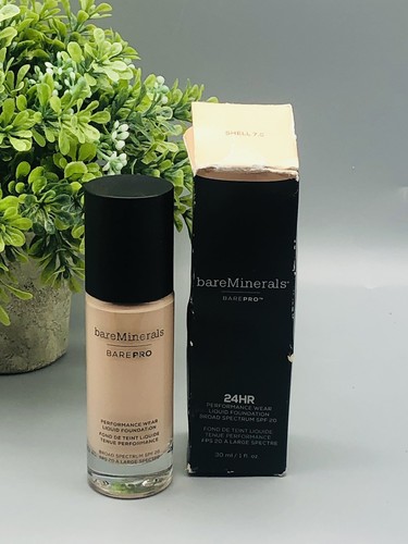 BareMinerals Bare Pro Performance Wear Liquid Foundation SHELL 7.5 ...