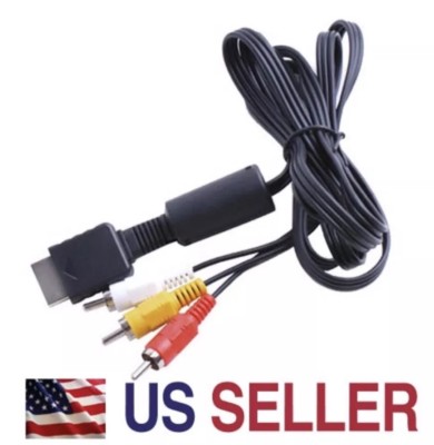 PlayStation PS3 PS2 PS1 Console System AV Audio Video Cable Cord 1 year ...
