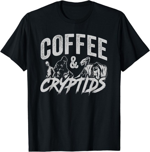 NEW LIMITED Coffee and Cryptids Design Gift Idea premium Tee T-Shirt S ...
