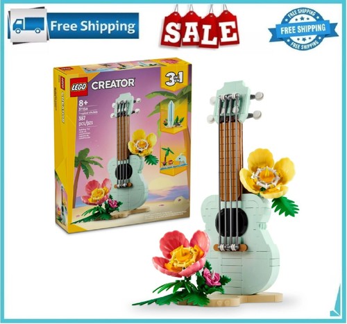 LEGO Creator 3 in 1 Tropical Ukulele Instrument Toy, Transforms from ...