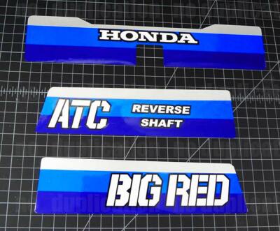 1984 84' Trike Big Red ATC 3pc Rear autocollants Sticker Decals 200e ...