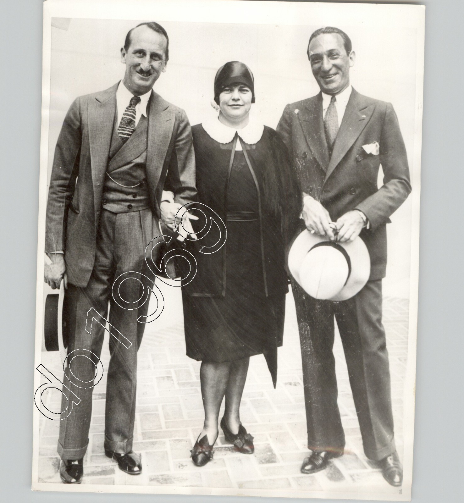 JACK & LILLIAN COOGAN w/ ARTHUR BERNSTEIN @ Los Angeles Cali 1938 Press ...