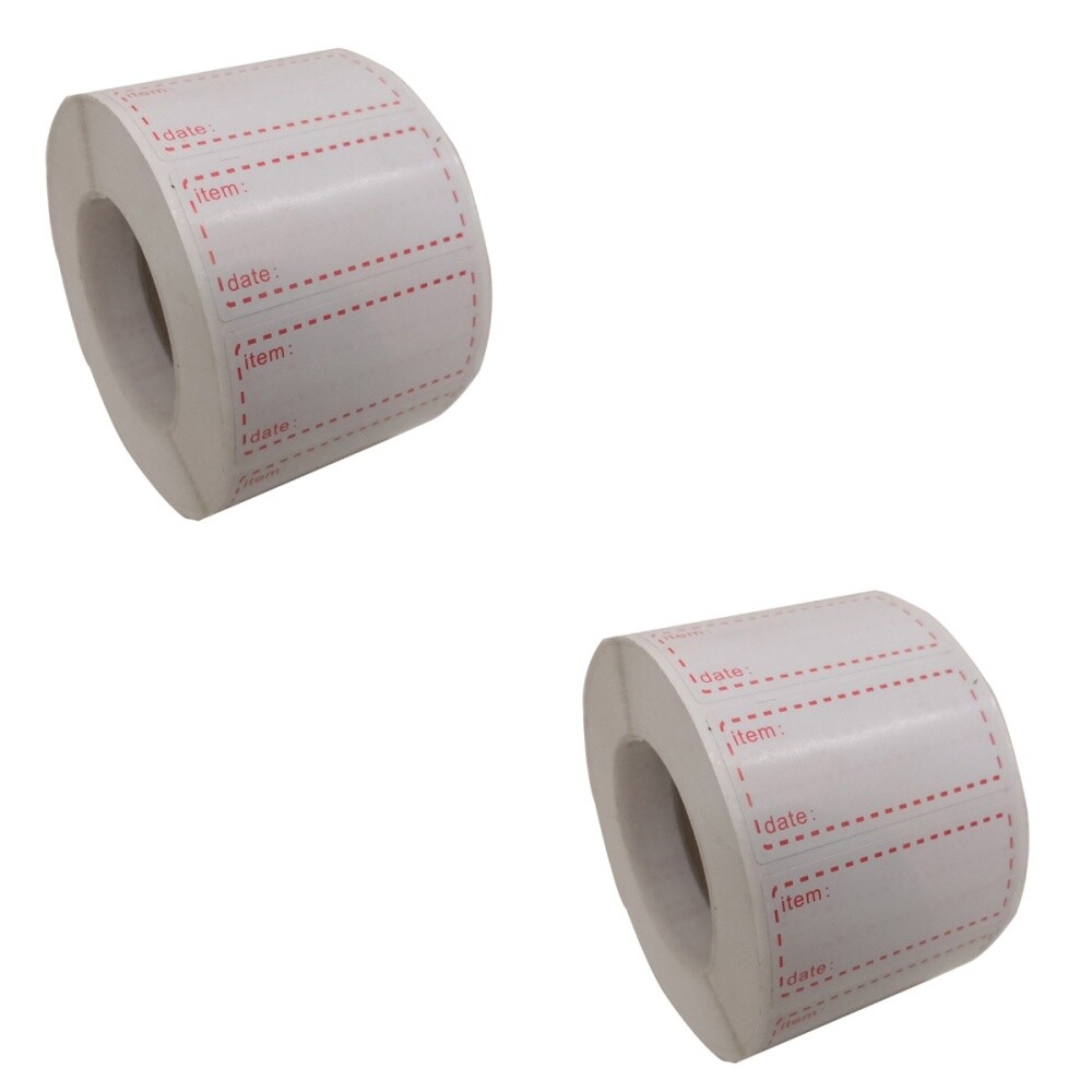 2 Rolls Writable Stickers Food Storage Date Label Record Life Labels for | eBay