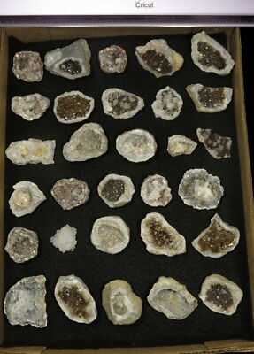 Collection of a variety of 30 Small Keokuk Geode Sections !!! | eBay