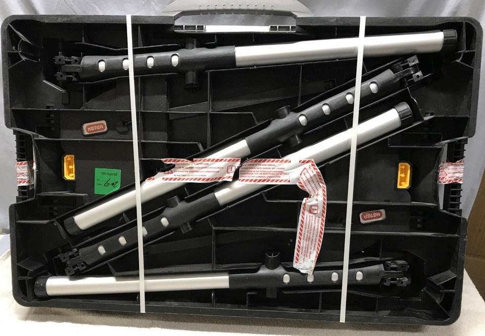 KETER Pro Series Heavy-Duty FOLDING WORK TABLE 1000 lb. Capacity w/ 2 ...