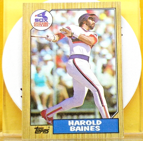 1987 TOPPS Baseball Card # 772 *** HAROLD BAINES *** Chicago White Sox ...
