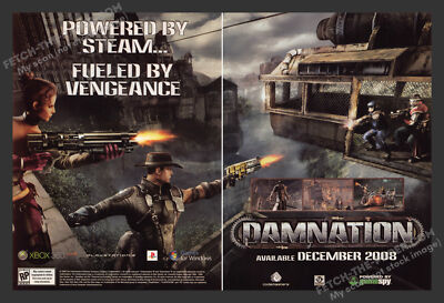 Damnation 2000s Video Game Print Advertisement (2 Page) Ad 2008 | eBay