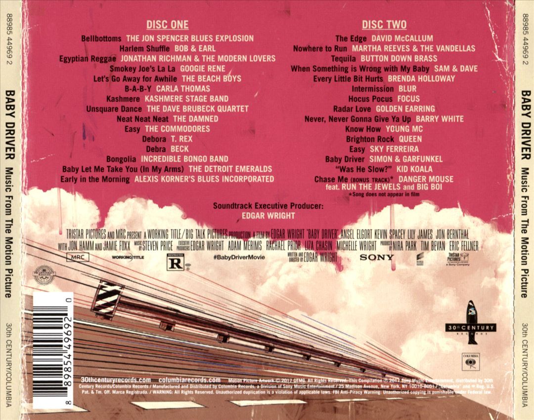 VARIOUS ARTISTS - BABY DRIVER [MUSIC FROM THE MOTION PICTURE] NEW CD ...