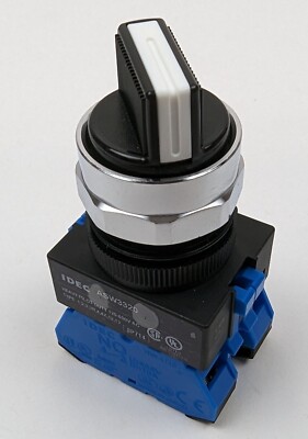 IDEC Selector Switch 3-Position Momentary 2NO Panel Mount 22mm TW ...