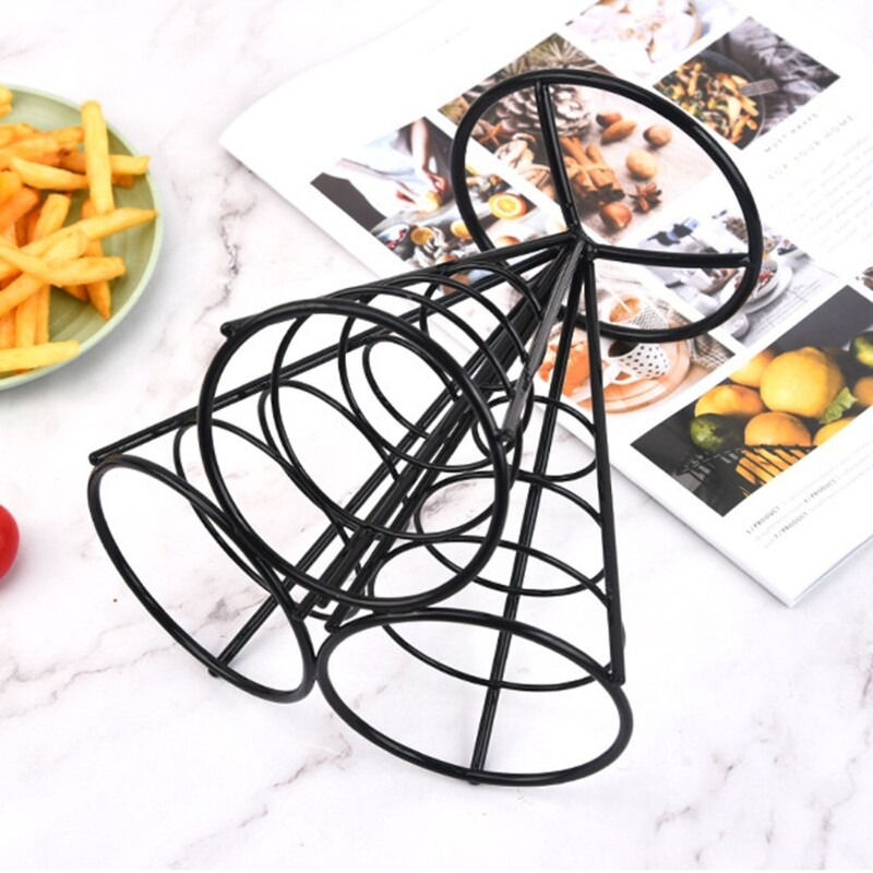 3 in 1 French Fry Stand Holder Fries Cone Basket Rack for Fries Potato ...
