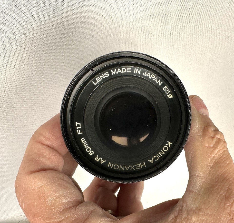 Konica FS-1 Film Camera w/ 3 Lenses 52mm, 50mm & 55mm Zoom (80-200mm ...