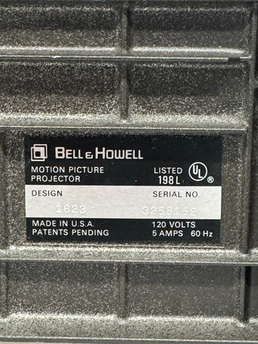 Vintage Bell & Howell Model 1623 Multi Motion Super 8mm Film Projector ...