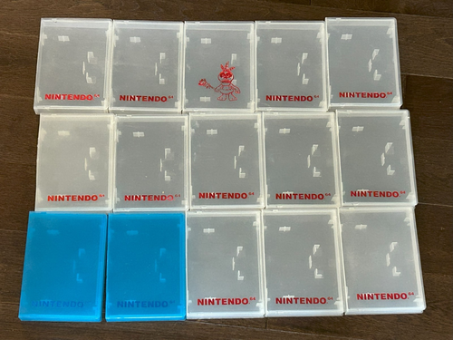 Lot of 15 Nintendo 64 N64 Storage Plastic Clamshell Case OEM *All ...