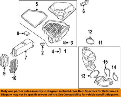 BMW OEM 11-24 230i xDrive Engine Air Intake-Air Cleaner Assy Buffer ...