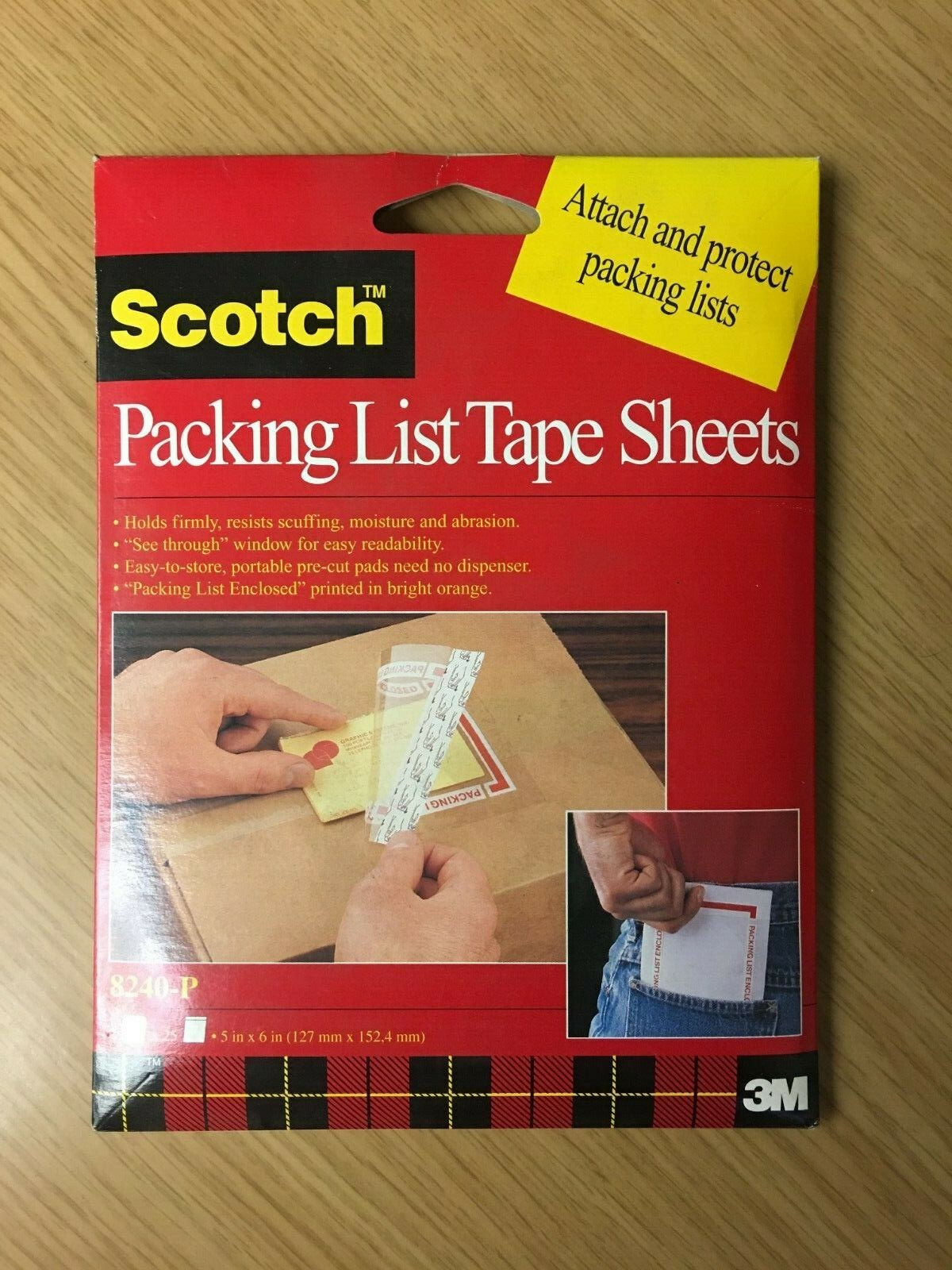 Scotch™ Pack of 50 - Packing List Tape Sheets 8240-P (5" × 6") Brand ...