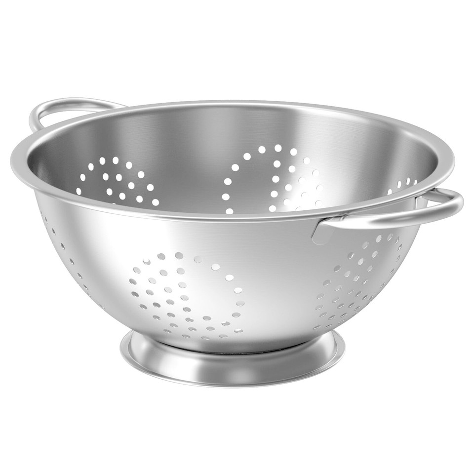 Stainless Steel Colander Strainer Handle Pasta Spaghetti Veg Washing ...