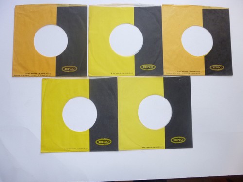 Lot Of 5 1960s Epic 45 RPM 7" Company Sleeves (NO Records) | eBay