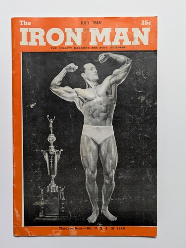 Rare Iron Man Bodybuilding Muscle Magazine July 1948 Clarence Ross - Mr ...