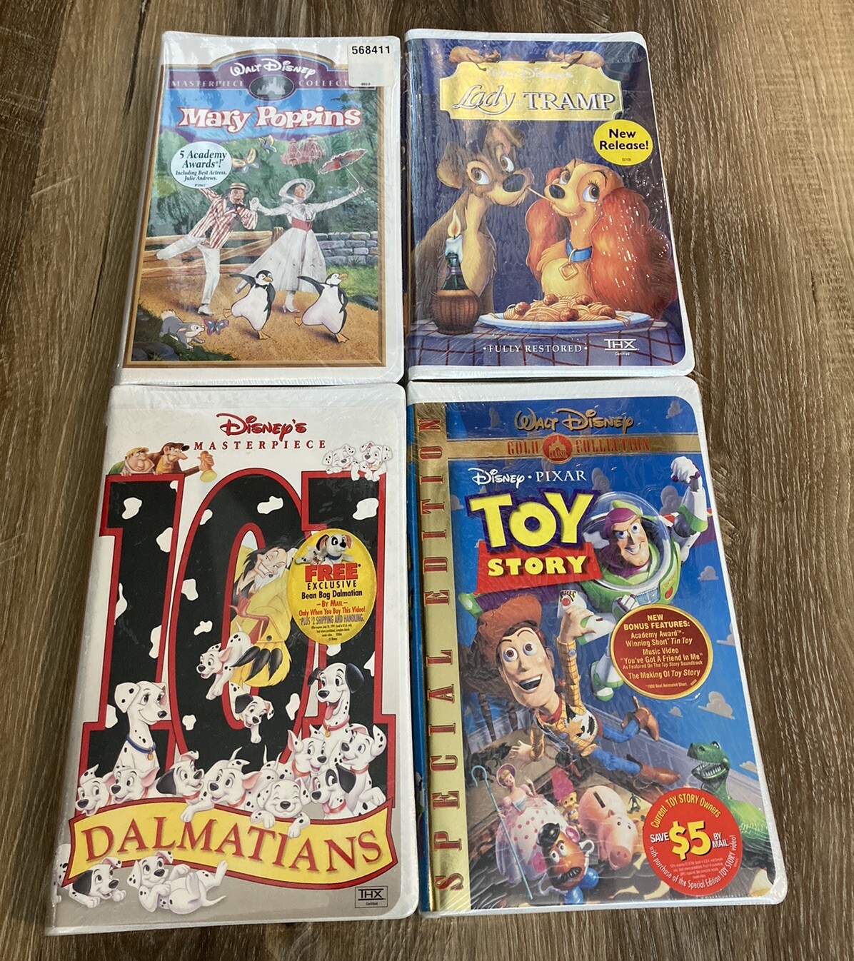 Lot of 4 Walt Disney SEALED VHS Clamshell Toy Story Gold Collection ...