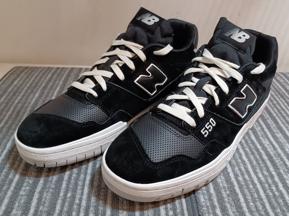 New Balance 550 Suede Perforated Black Grey Matter Men's 11 NEW | eBay